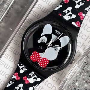 New Swatch Vintage Pug Theme 41mm in Box With Battery Not Worn Working ...