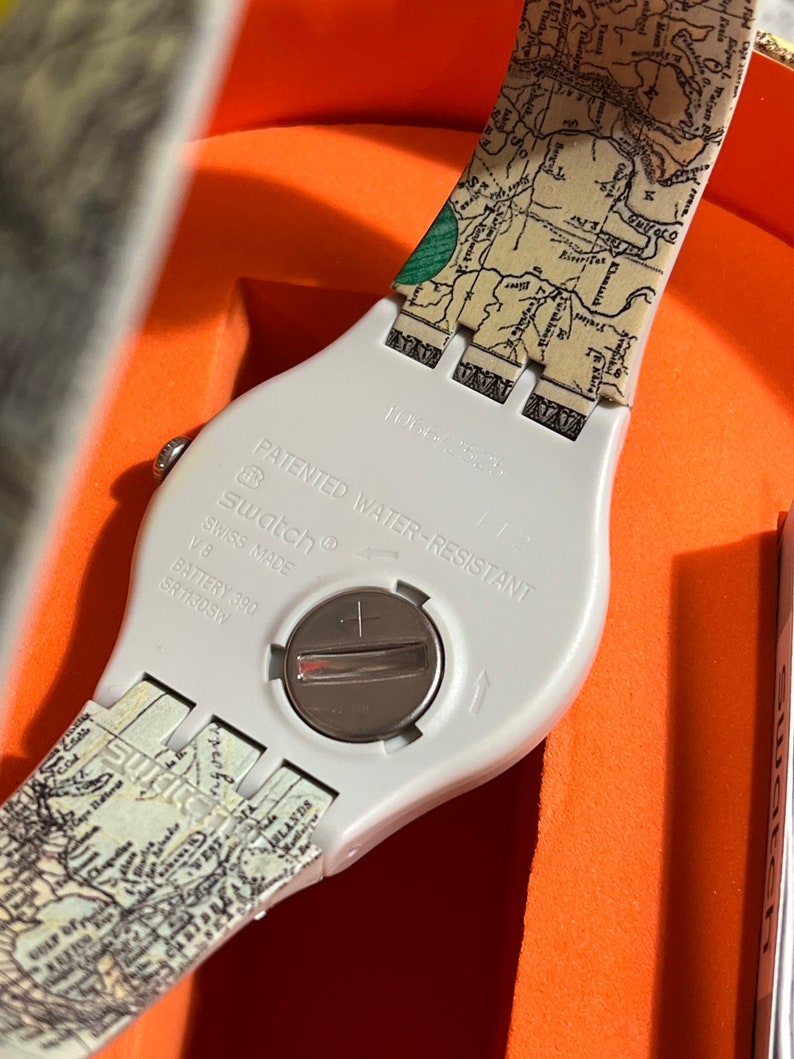 Numbered This is My Map Swatch Watch 41mm Face Never Worn in - Etsy