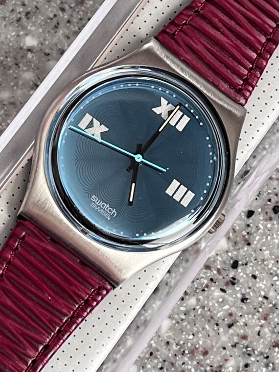 1991 Vintage Swatch Watch Plaza GX121 Diameter case 3… - Gem