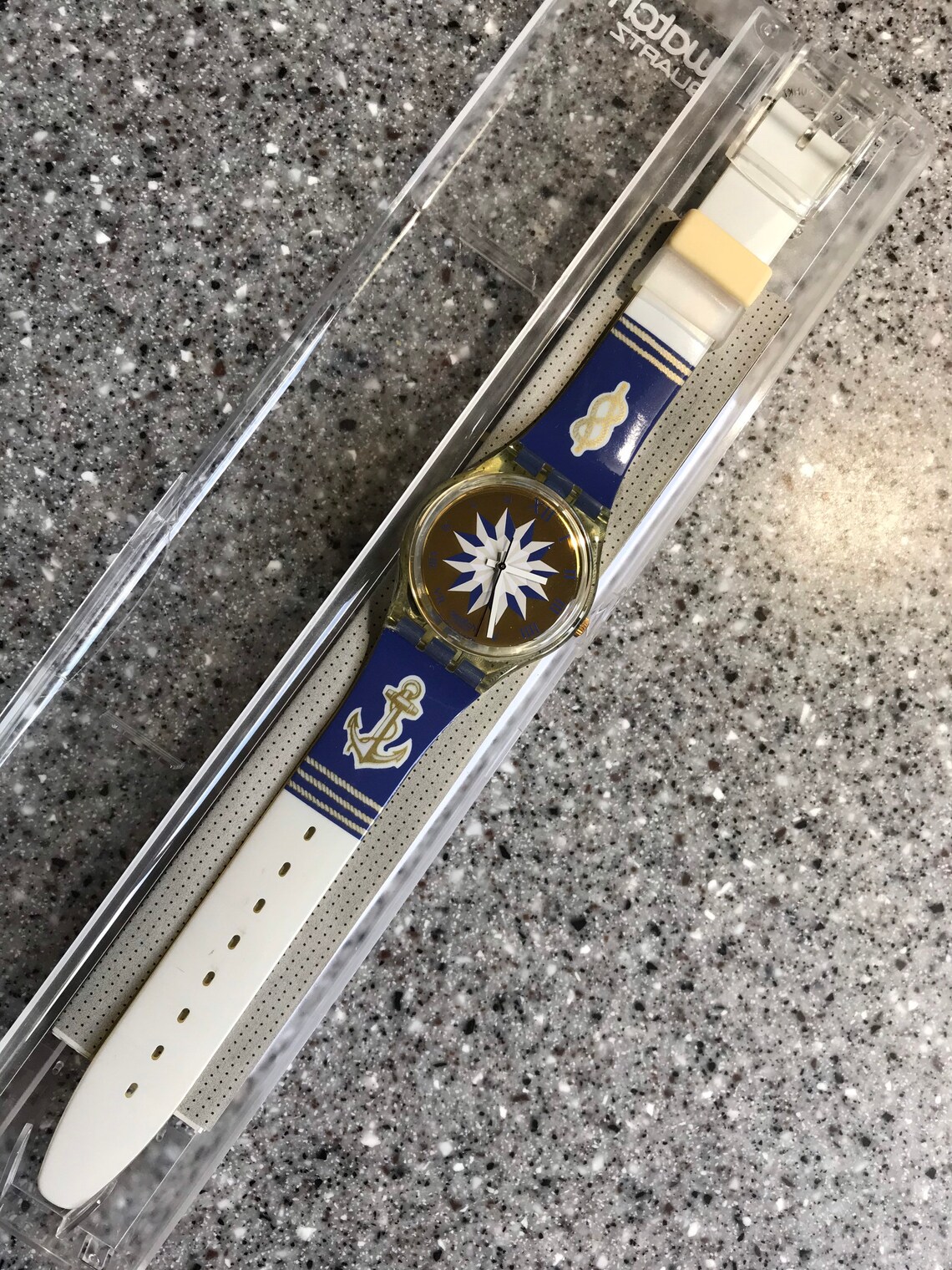 Swatch Watch Vintage New Old Stock With Box the Sailor’s GK140 Gents ...