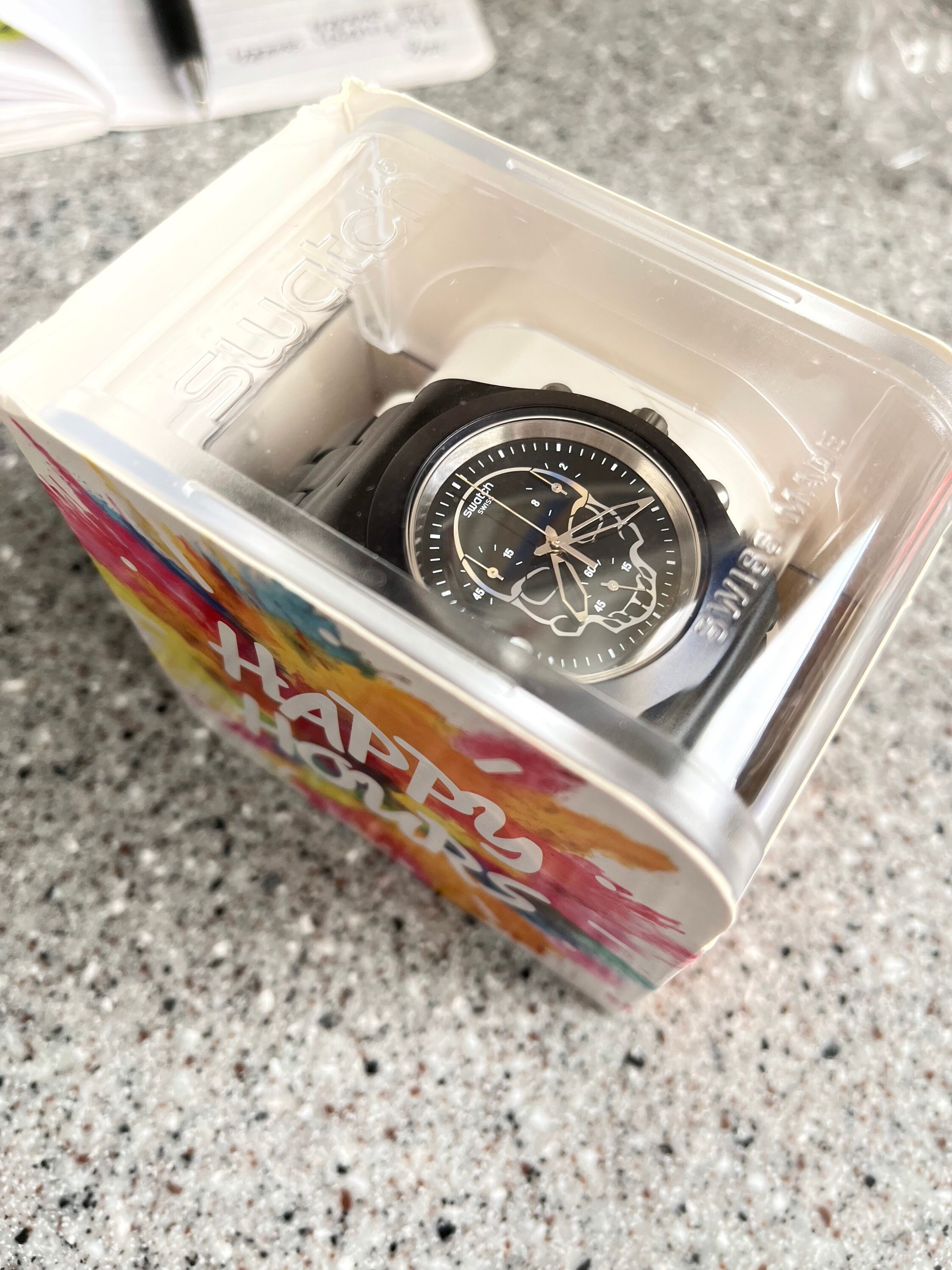 Swatch Watch Full Blooded Skull Halloween Swatch Watch - Etsy