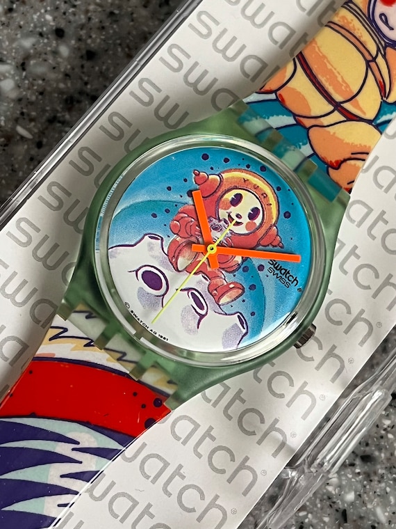 Vintage Swatch Watch 1993 YURI G118 New Old Stock nev… - Gem