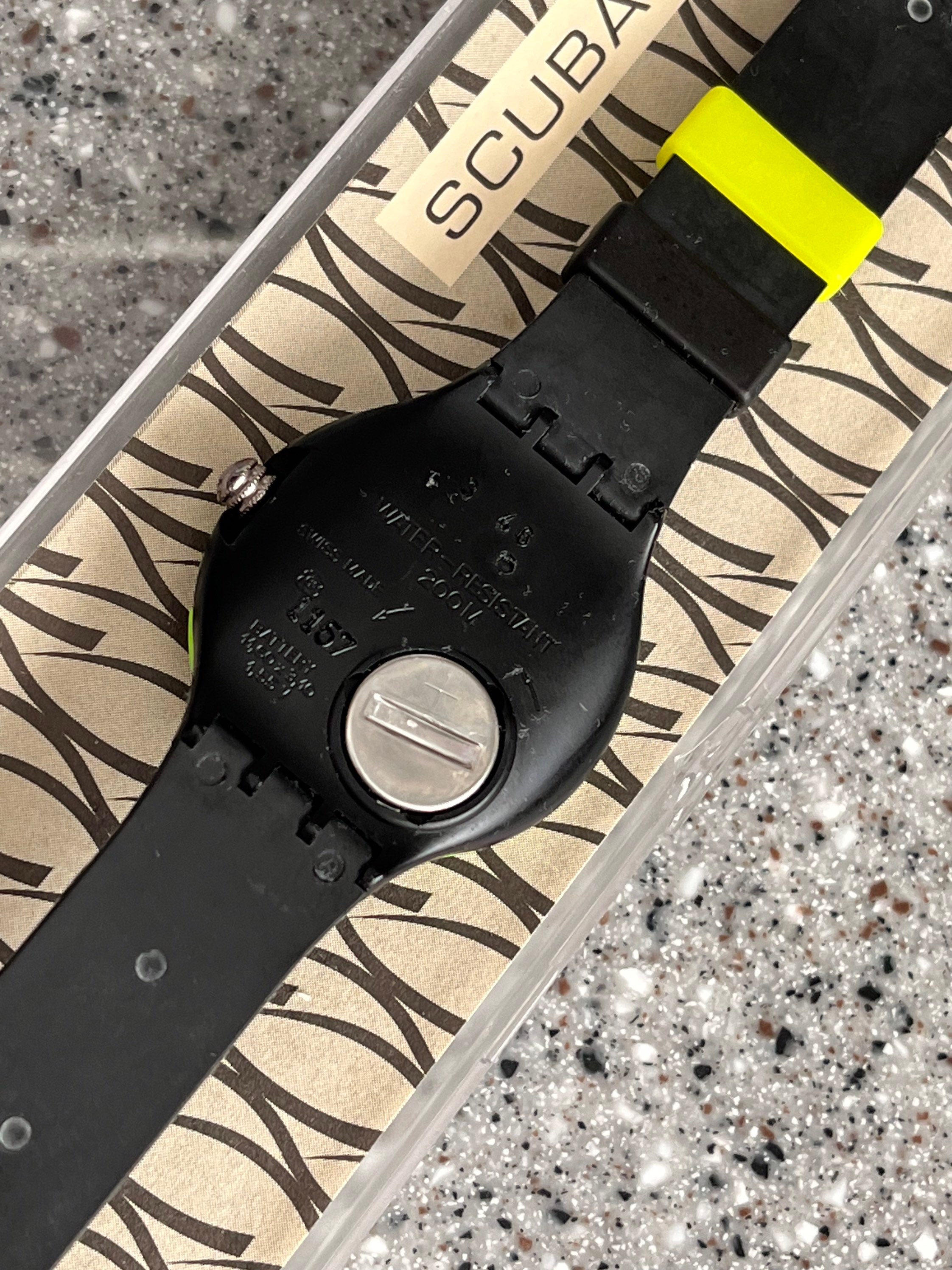 Vintage Swatch SCUBA 200 1993 Watch Bombola SDB103 Watch 38mm Case ...
