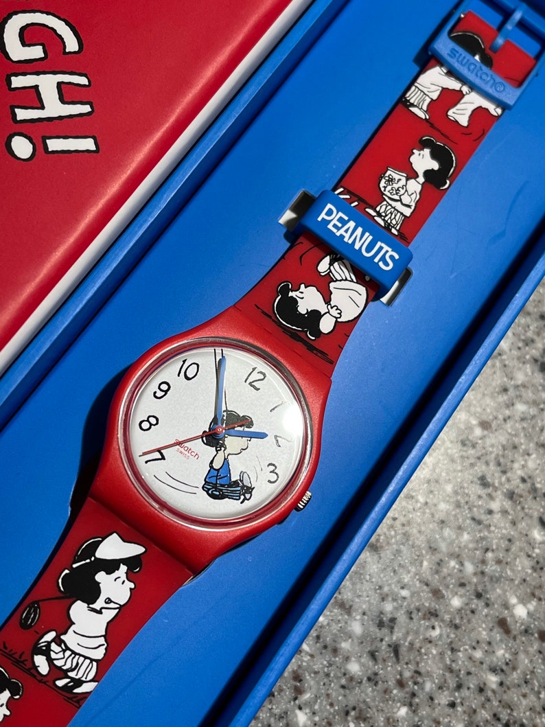 Lucy Van Pelt Swatch Watch AAUGH Swatch X Peanuts Klunk Never | Etsy