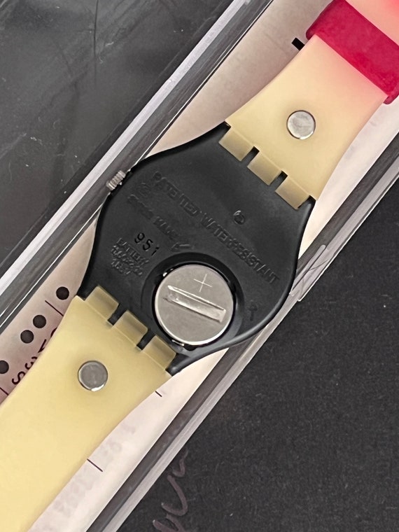 NEW vintage Swatch watch X-mas POMPADOUR GX106 never … - Gem