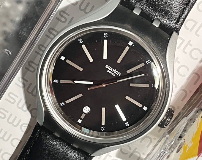Swatch Watch Called Go Cycle X-lite Collection Aluminum Industrial Look ...
