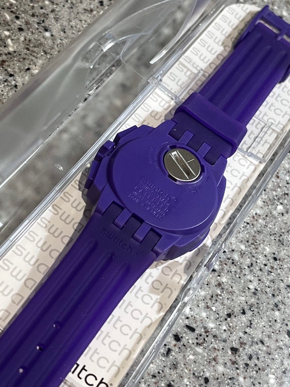 Fabulous Swatch Watch Chronograph Purple Rain or Run … - Gem