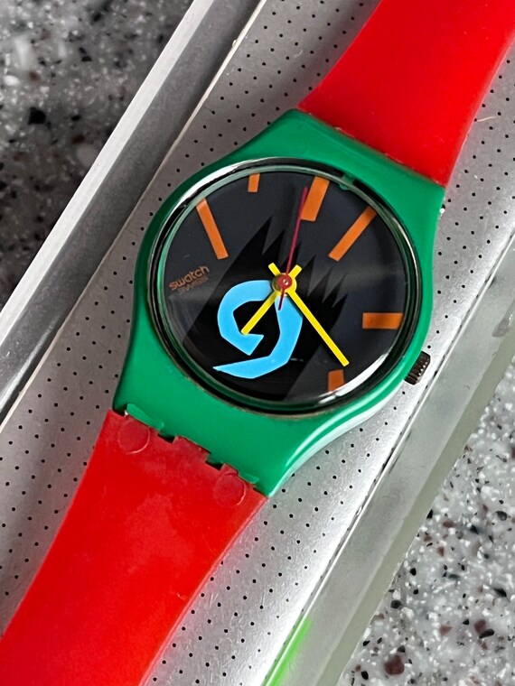 Vintage SWATCH Watch "Gambela" LG102 1986 Retro New S… - Gem