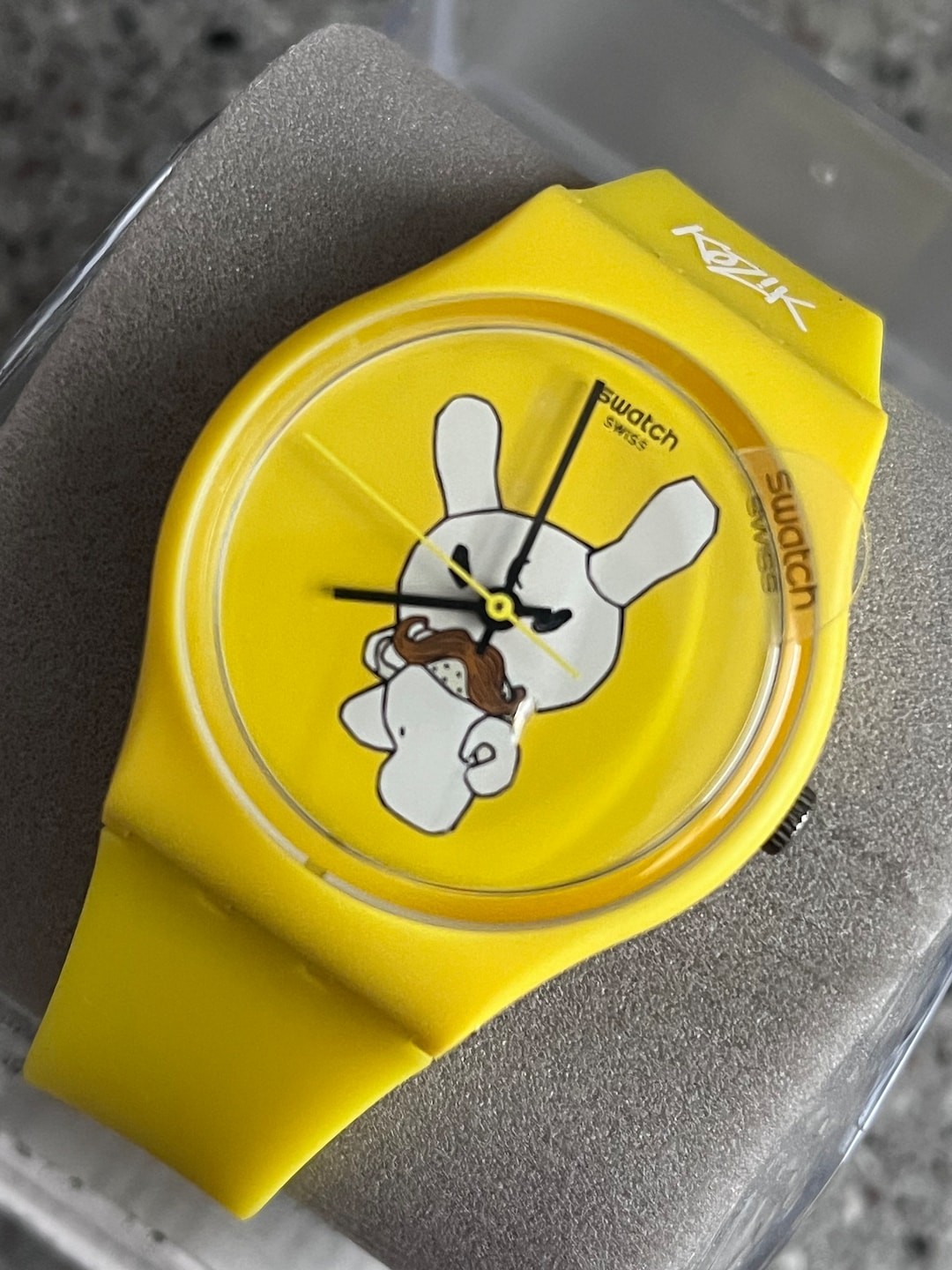 Vintage Swatch Watch Swatch Kidrobot Gent Ski Instructor GJ130 Bunny ...
