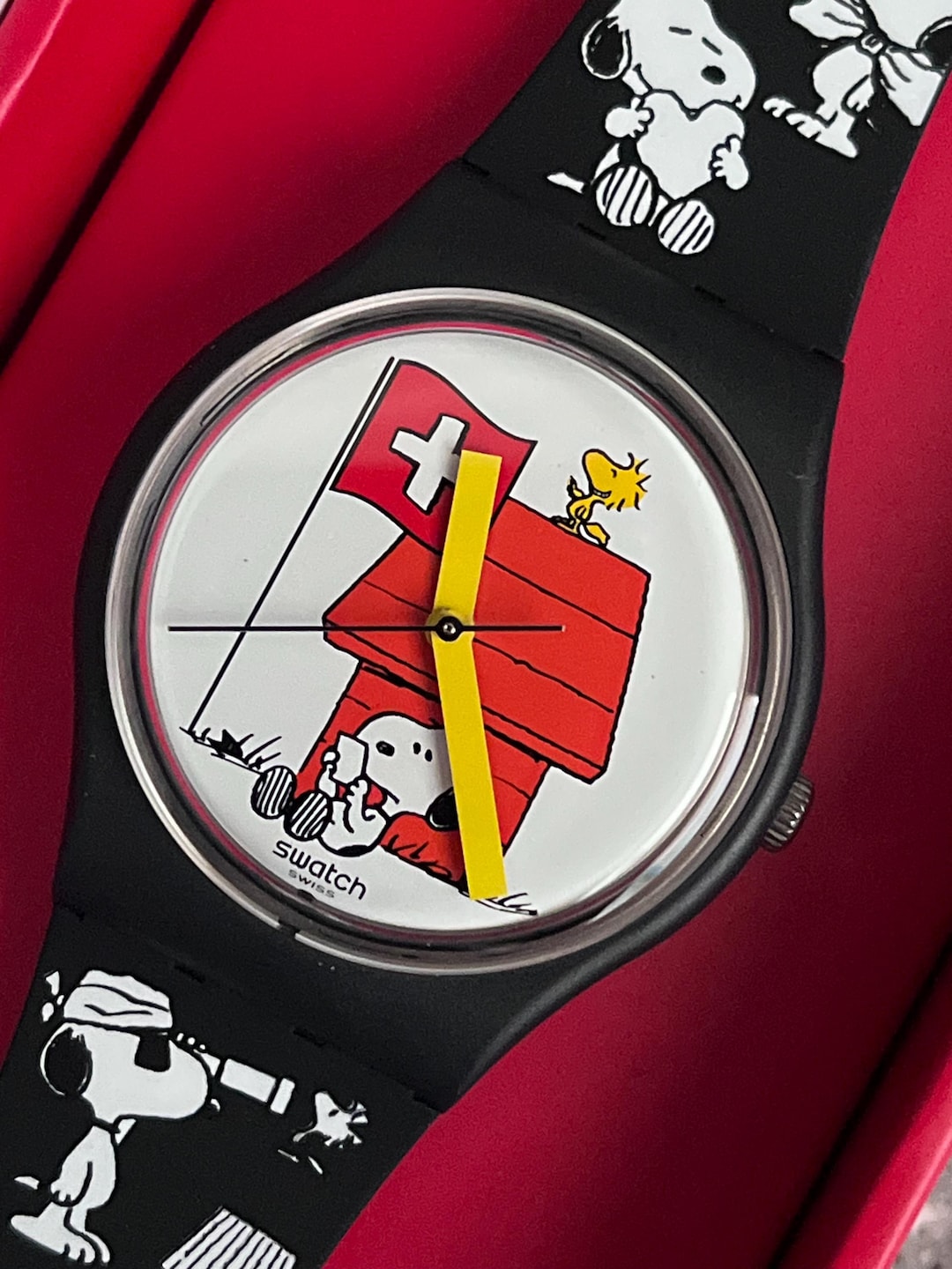 Snoopy Swatch Watch Discontinued Snoopy Peanuts Never Worn in Excellent Condition With Battery ...