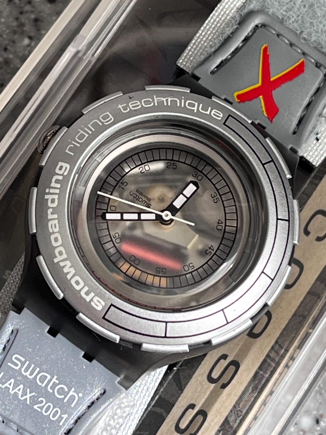 Vintage Access Vertical 38mm Skate Board Swatch Watch in Case Unworn ...
