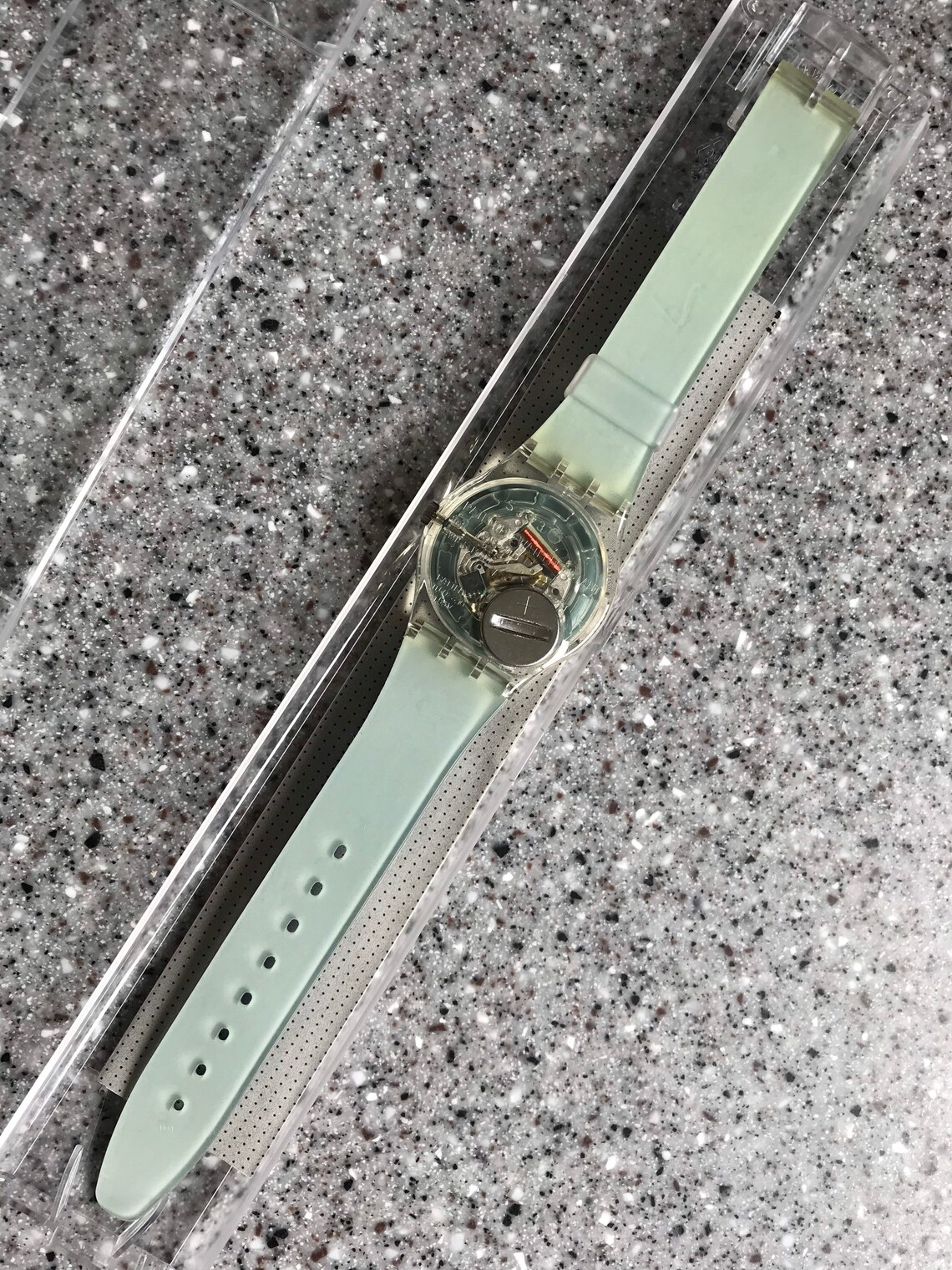 Vintage Swatch Watch GK162 Blue Tisane NOS Paper Box Ag1992 Never Worn ...