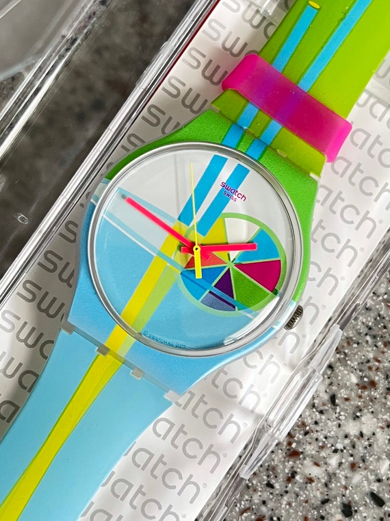 Swatch Watch 41mm Larger Newer Unisex New Never Worn in Box | Etsy