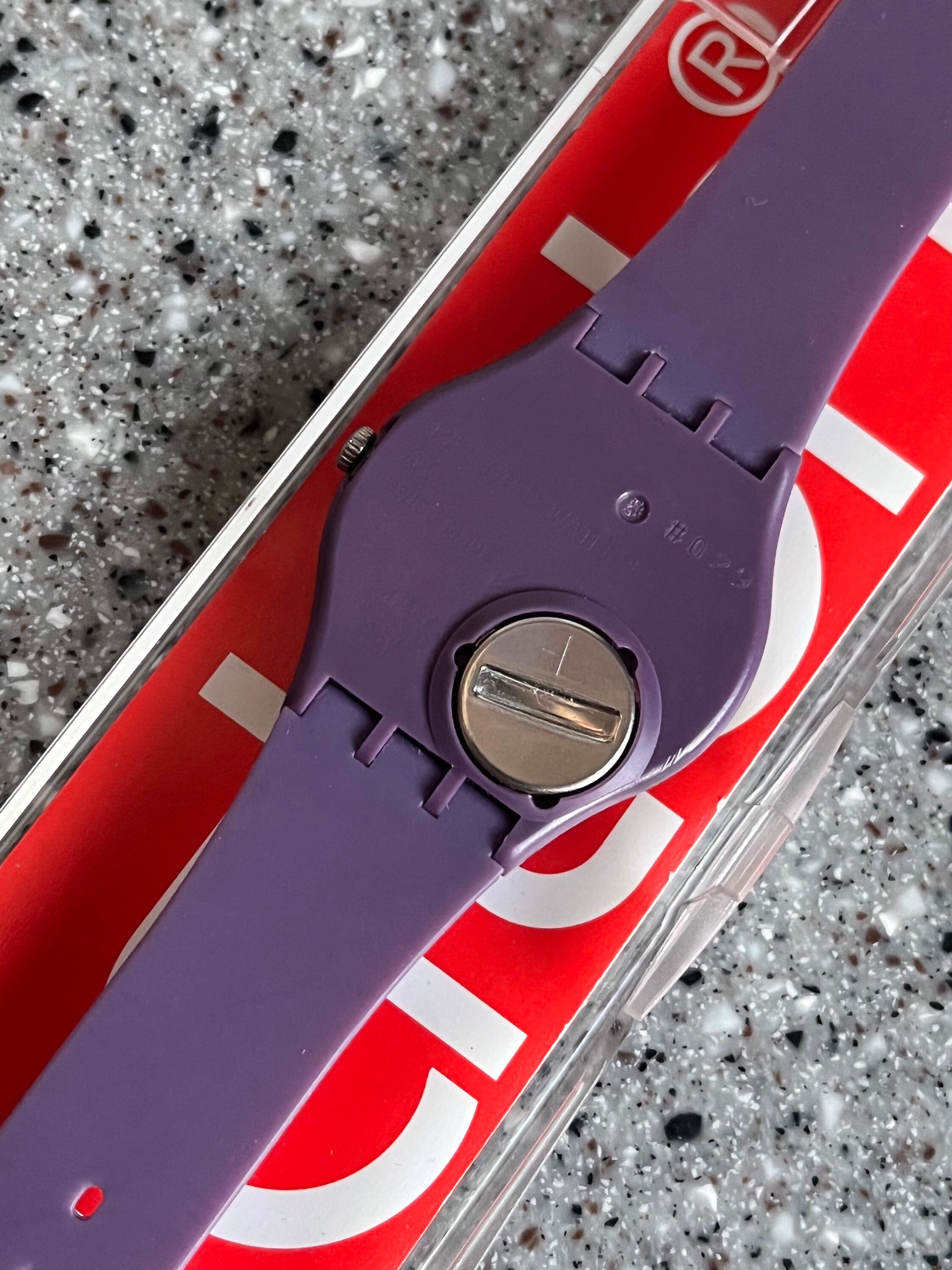 Swatch Watch Purple/lilac Spring Color Matte Finish 34mm Face | Etsy