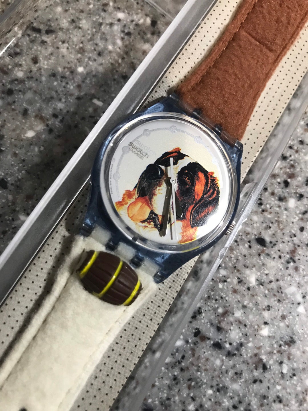 Vintage Swatch Watch St. Bernard Dog Model is Barry GN152 From 1995 ...