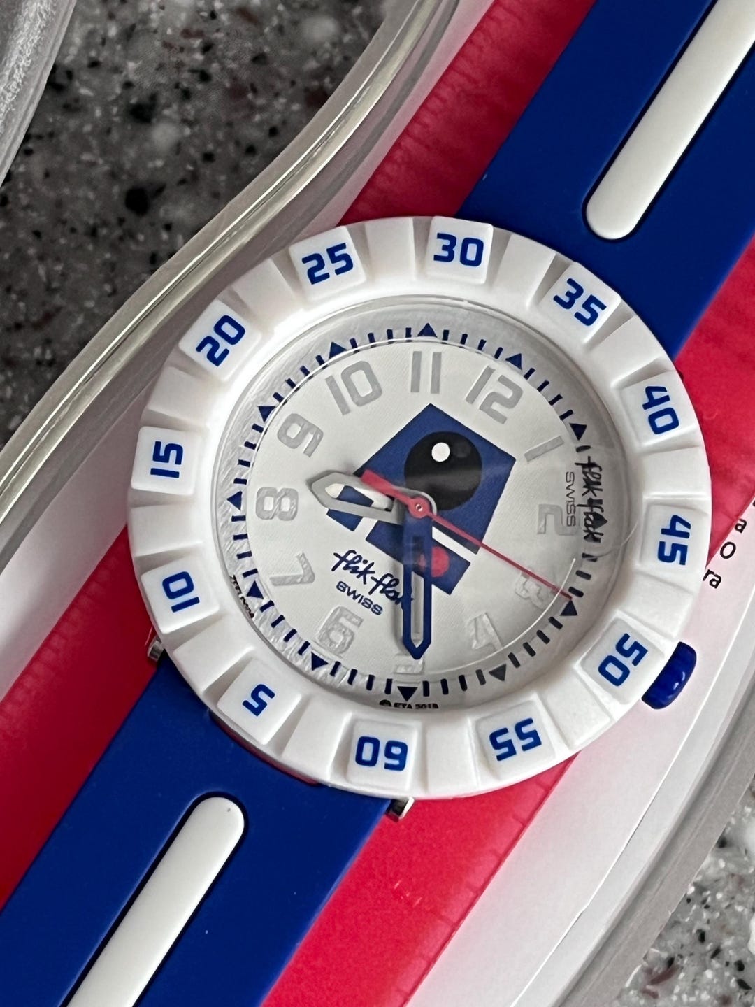 Swatch Watch Star Wars R2D2 Disney Intergalactic Educational Swatch a ...