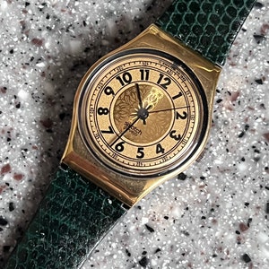 Vintage Swatch Watch LX100 Noblesse Oblige 25mm Smaller Face Swatch ...