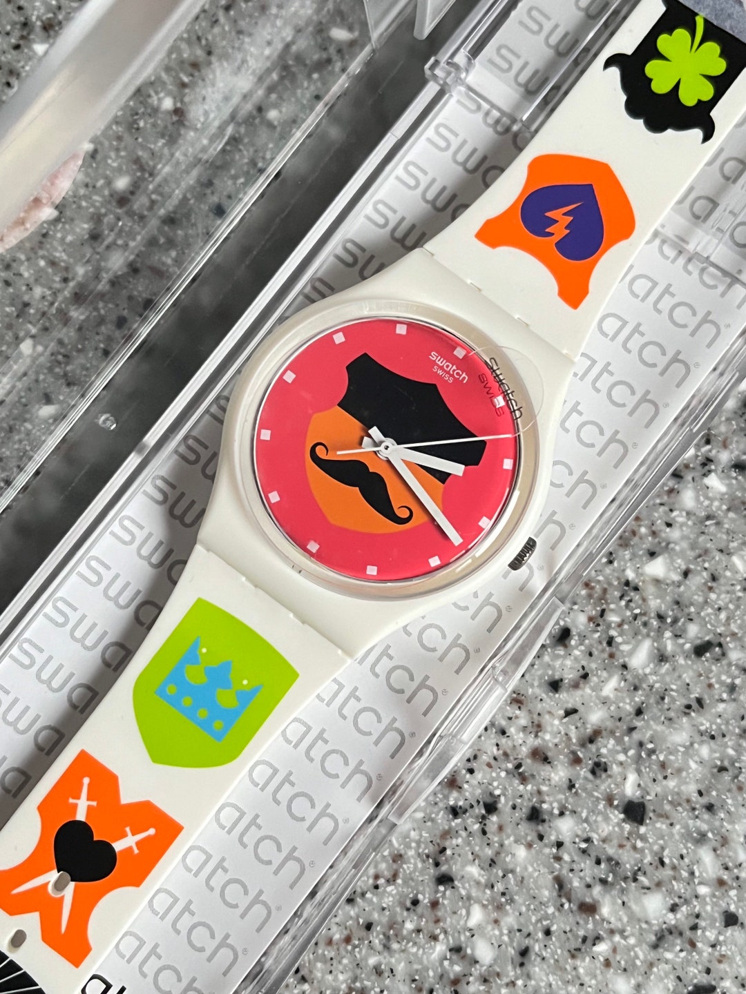 Vintage Swatch Watch Destination Italy GW179 Graphistyle Watch 34mm ...