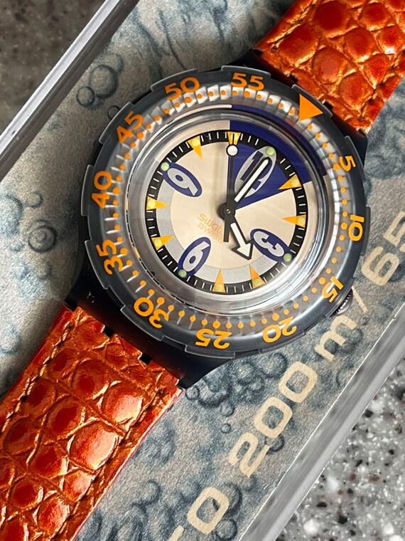 Swatch Vintage 1992 Scuba Diving Scuba 200 Swatch NWT… - Gem