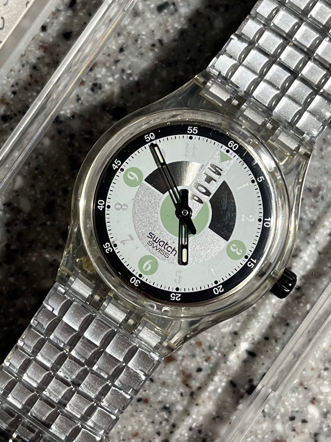 1993 Swatch Watch Vintage Never Worn in Original Box Running With ...