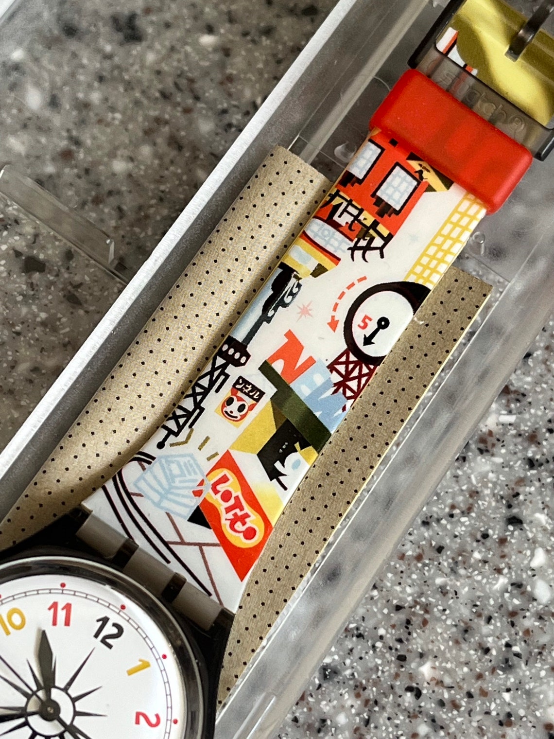 Vintage Swatch Watch 1995 MINT Never Worn in Original Box GM136 Upper ...