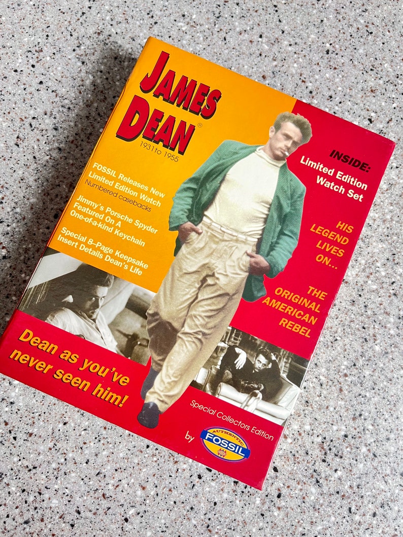 1993 Vintage NEW Fossil James Dean Limited Watch Set Porsche - Etsy
