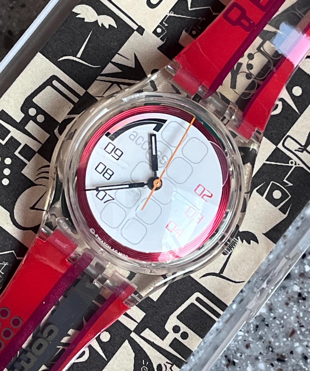 Swatch Watch Vintage Special Commonwealth 34mm Access Swatch SKK108 ...