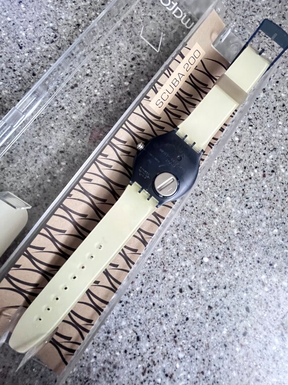 1995 Vintage Scuba Swatch Watch RARE 38mm SDM105 Tova… - Gem