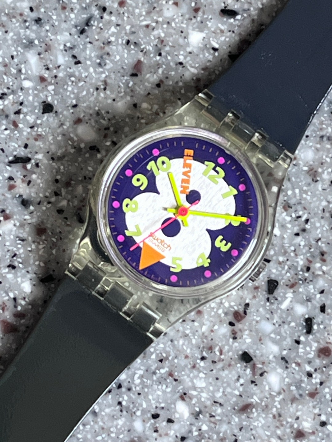 1991 Vintage Swatch Watch RARE Called Snow Collage LK138 This is a ...