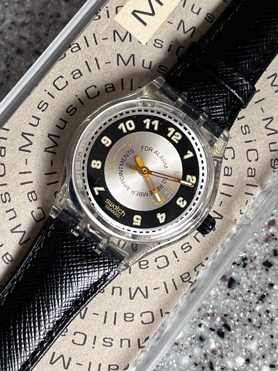 1996 'Musica E' vintage 34mm face Musicall Swatch SLK… - Gem