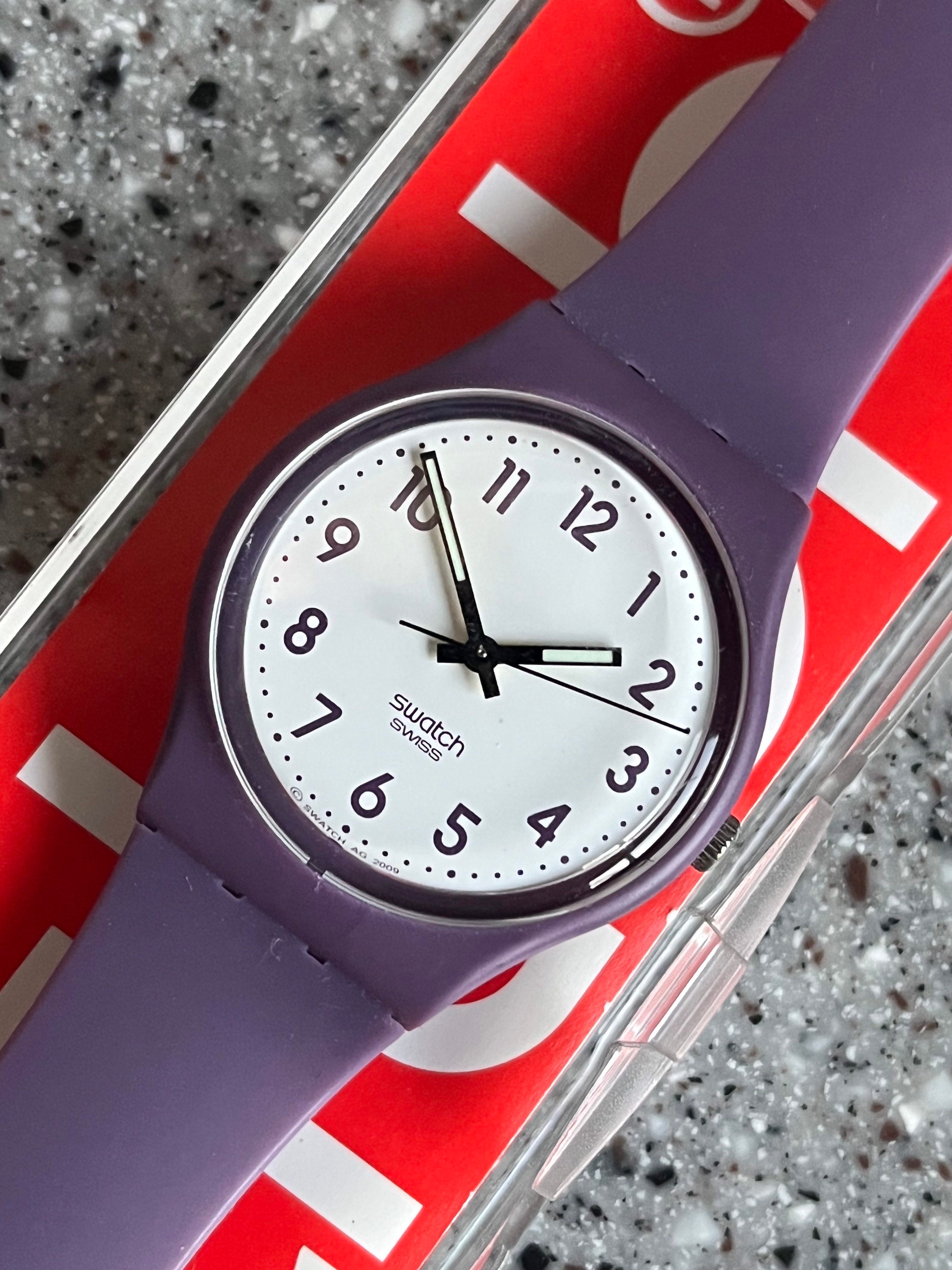 Swatch Watch Purple/lilac Spring Color Matte Finish 34mm Face | Etsy