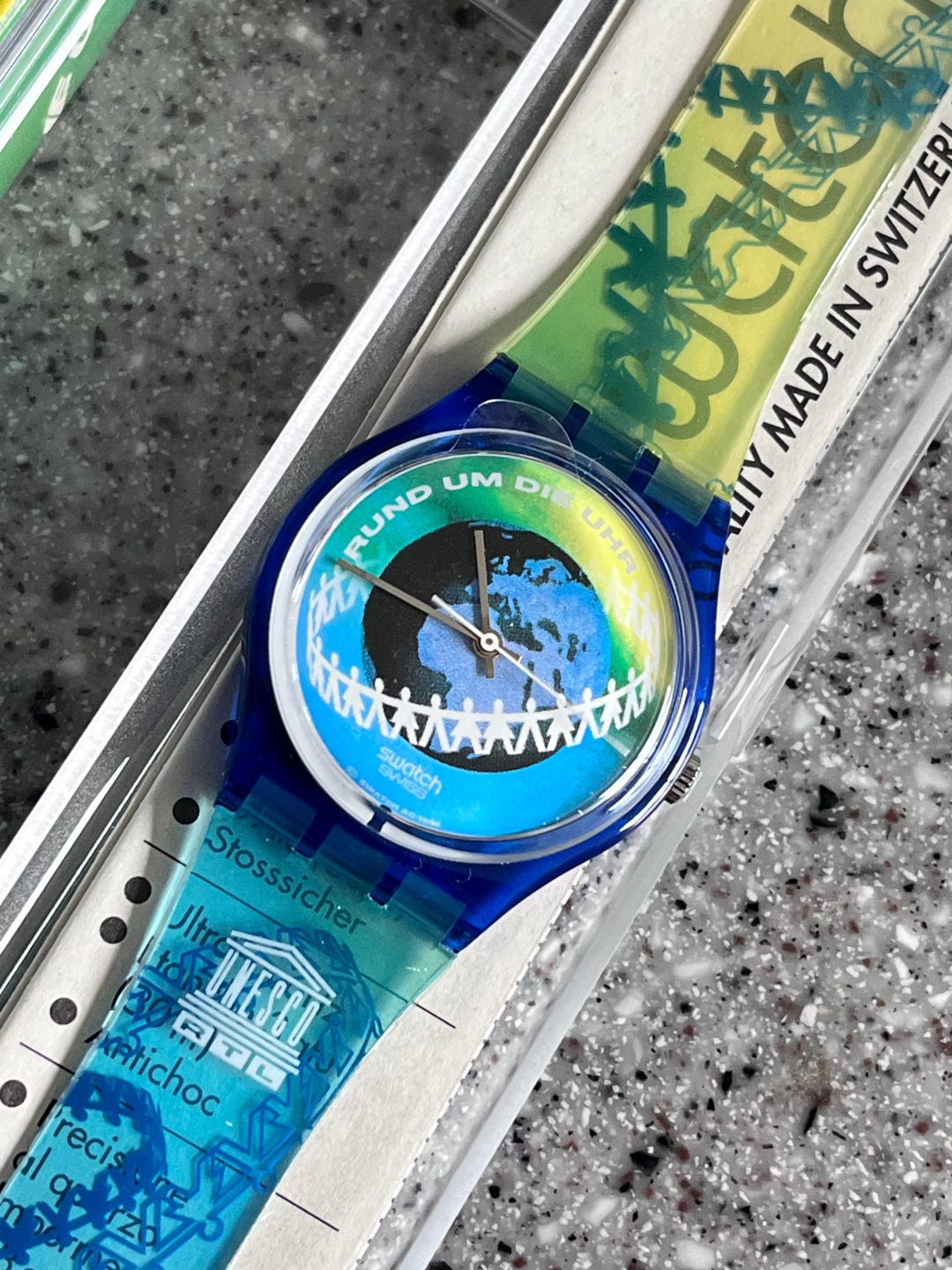 Swatch Watch Vintage NOS New Old Stock, Never Worn 1996 Rund Um Die UHR ...