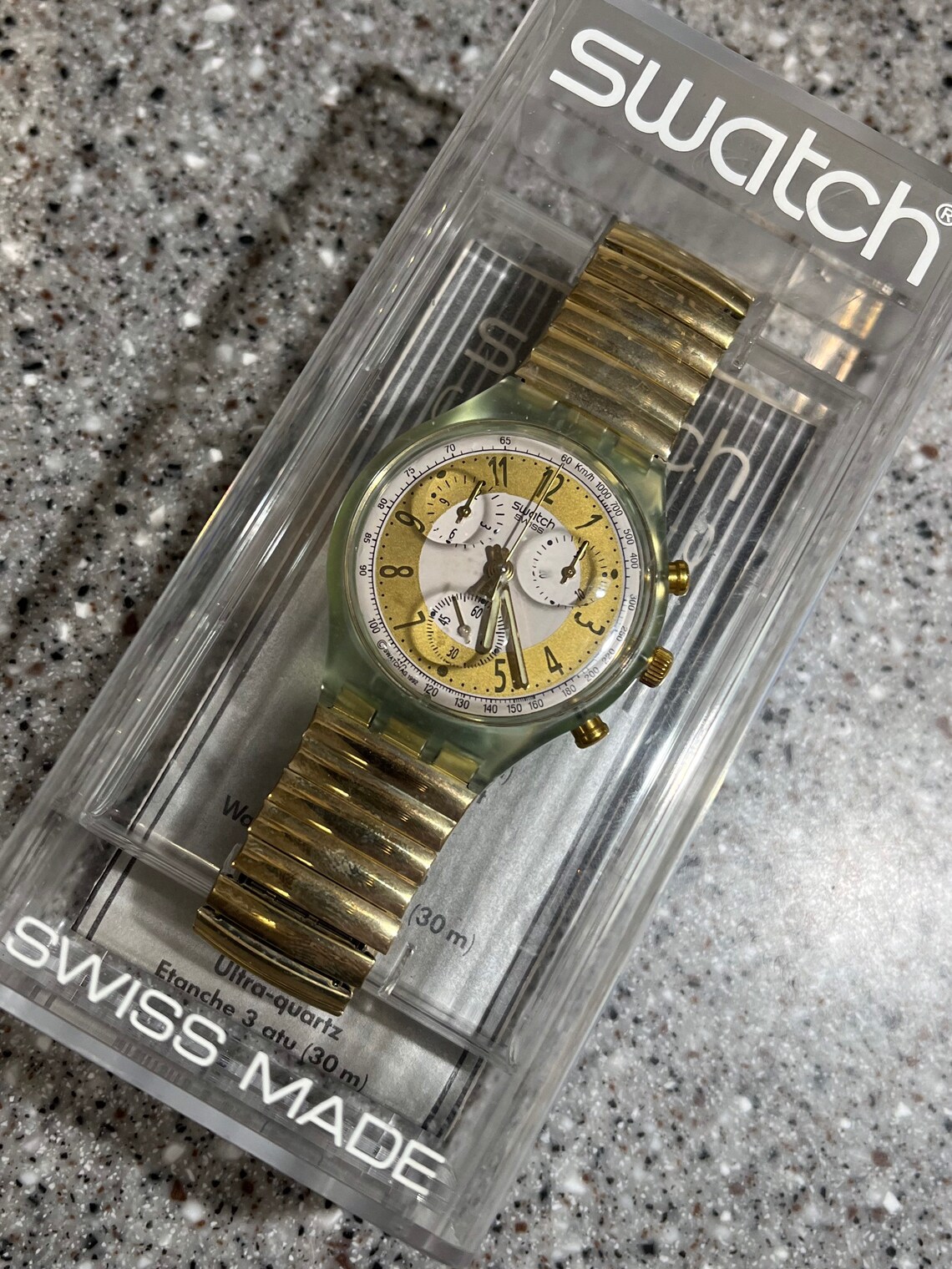 Vintage Swatch Watch 1993 Swatch Watch Chrono - Chronograph Watch ...