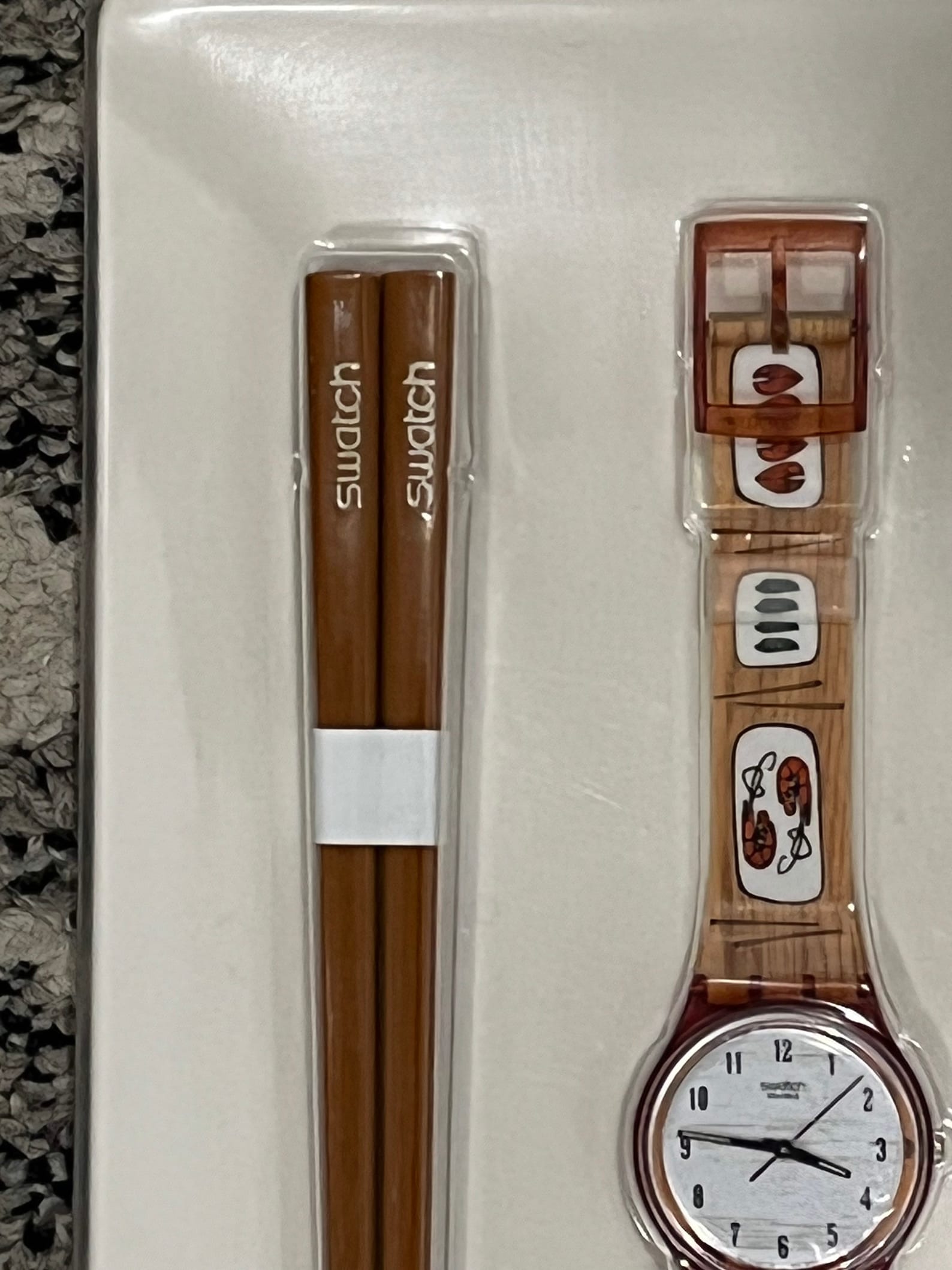 Vintage Swatch Watch Hors Doeuvre Sushi Plate Three Sushi | Etsy