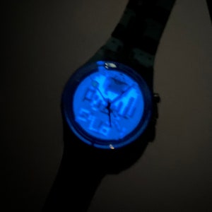1998 Vintage Swatch Watch Loomi Backlight Monster Game GG901 Working ...