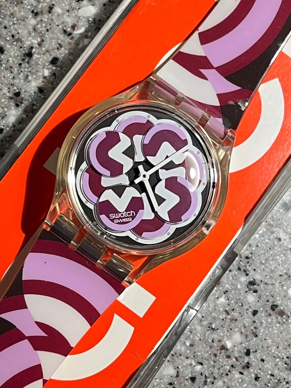 Rare Puzzle Motion Swatch Watch Series Moving Flower … - Gem
