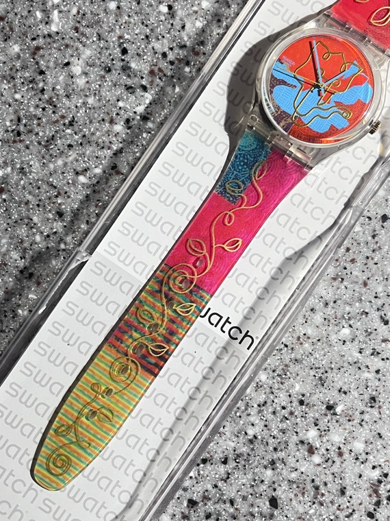 Swatch Watch 34mm everyday colorful swatch gold, pink… - Gem