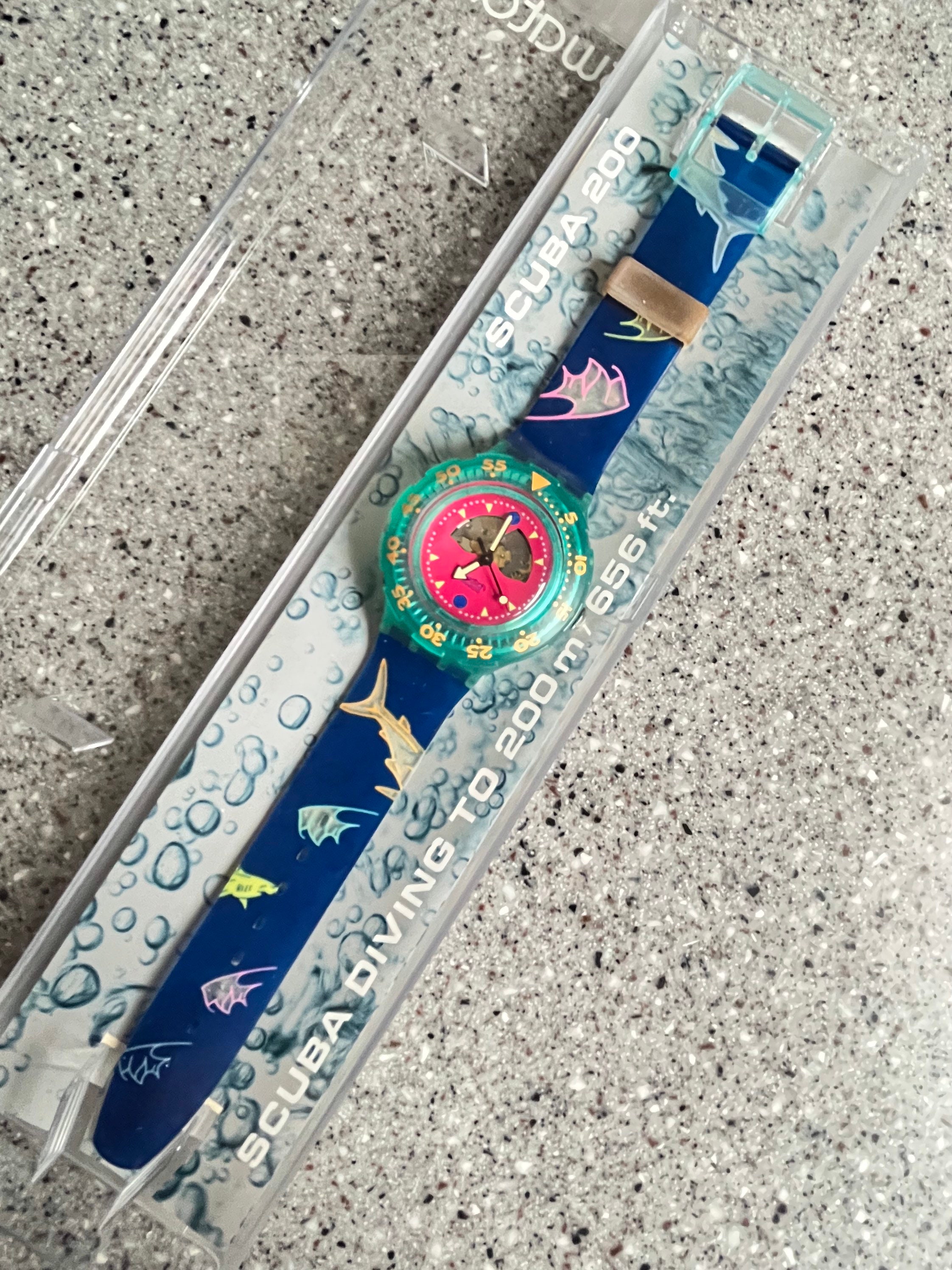 Vintage Swatch Watch Happy Fish SDN101 New Old Stock Never | Etsy