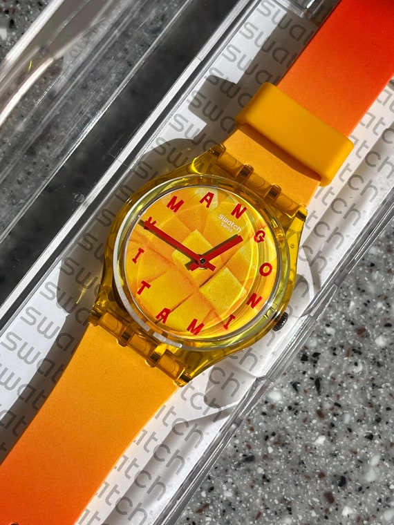 Mango Vitamin Swatch Watch really fun design beautifu… - Gem