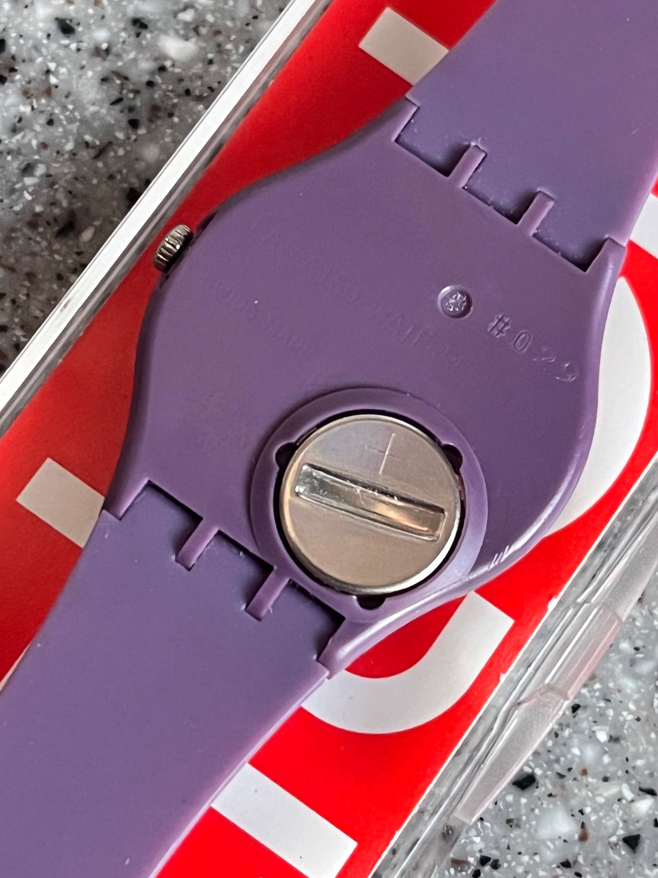 Swatch Watch Purple/lilac Spring Color Matte Finish 34mm Face | Etsy