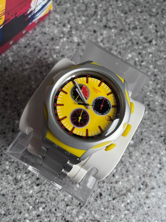 Swatch Watch Irony Analog Display Chronograph Aluminu… - Gem