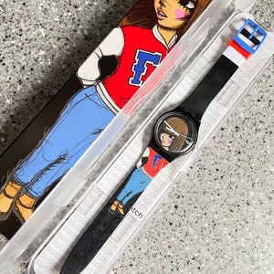 RARE Artist Swatch 34mm NEW Never Worn French Artist FAFI Graffiti ...