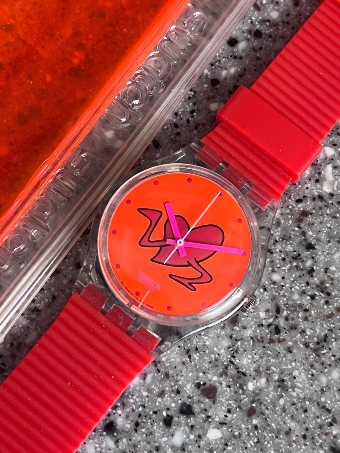Vintage Swatch Watch 1997 Valentines Day Special GK237PACK1 in Good Pre ...