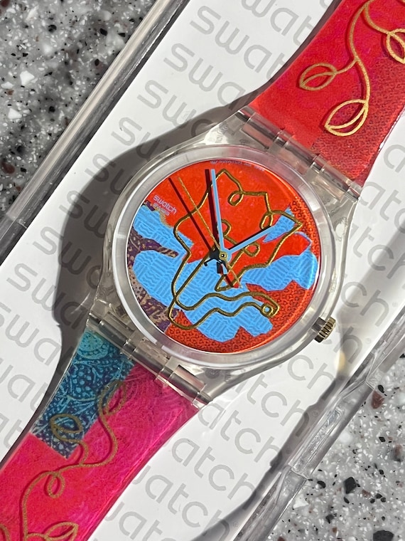 Swatch Watch 34mm everyday colorful swatch gold, pink… - Gem