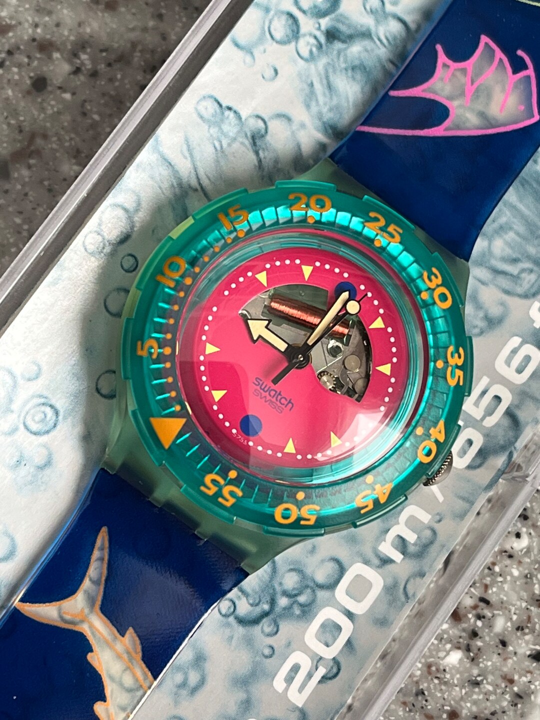Vintage Swatch Watch Happy Fish SDN101 New Old Stock Never Worn in ...