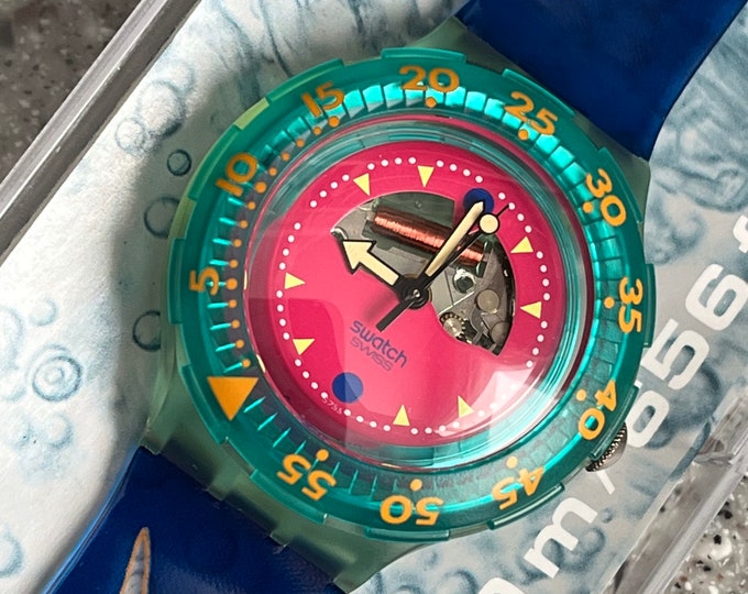 Vintage Swatch Watch Happy Fish SDN101 New Old Stock Never Worn in ...