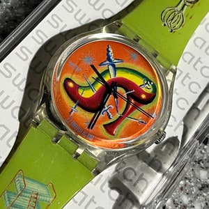 Vintage Artist Swatch Watch by Cisco Jimenez Called Stiletto Special ...