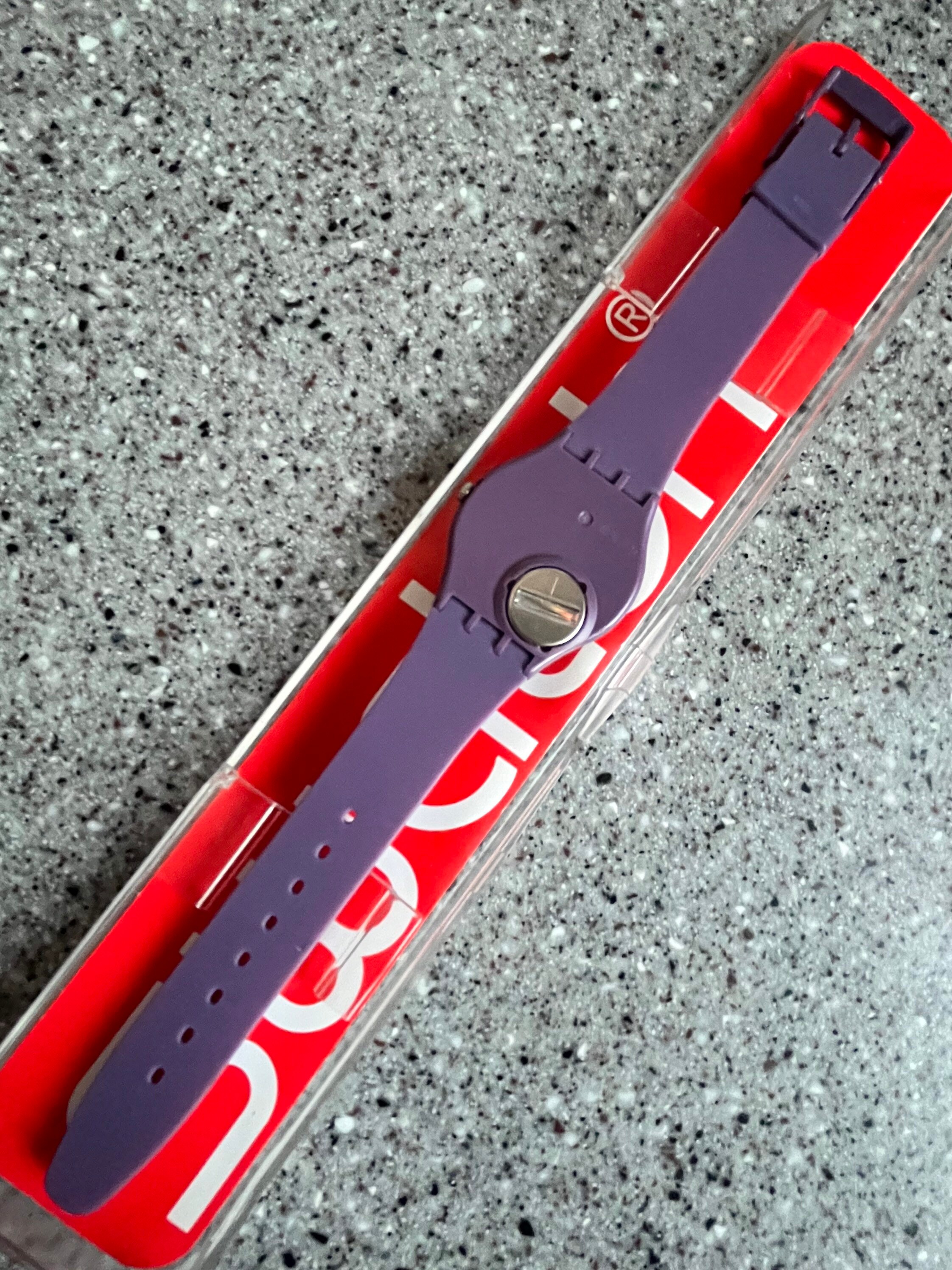 Swatch Watch Purple/lilac Spring Color Matte Finish 34mm Face | Etsy