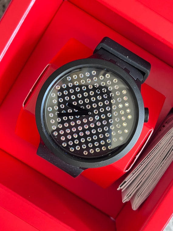 Swatch Watch large Bioceramic Black stunning crystals… - Gem