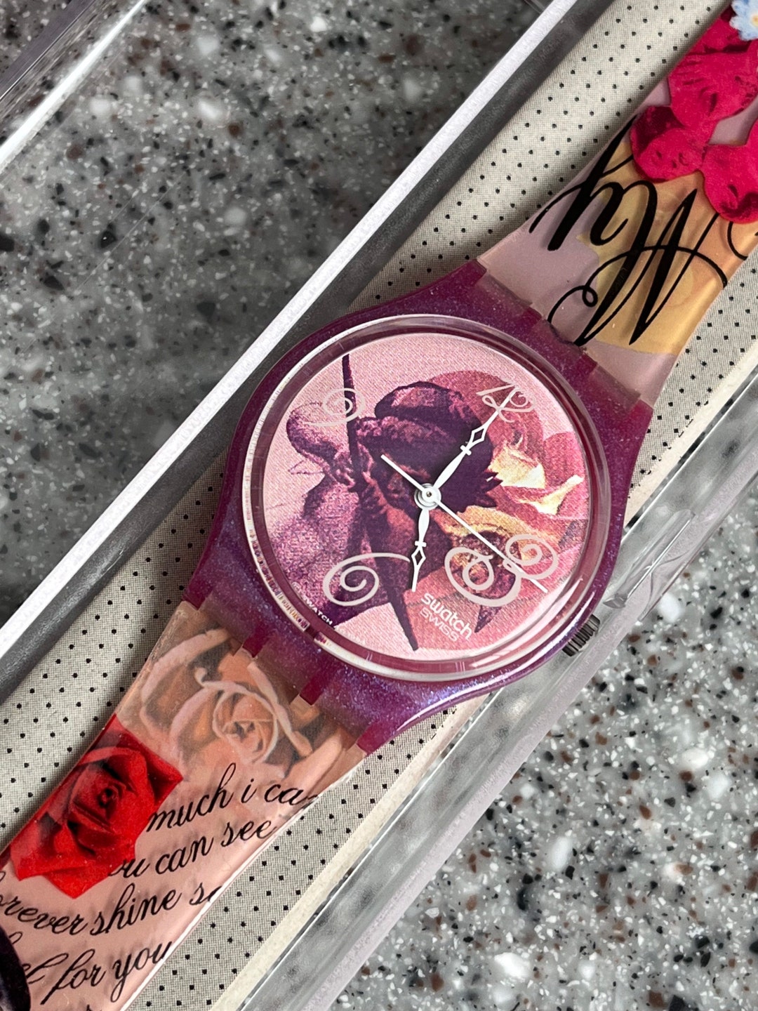 1995 Vintage Valentines Special Swatch Watch for Your Heart Only GR127 ...